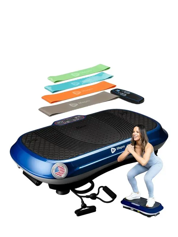 LIFEPRO Vibration Plate Exercise Machine - Blue