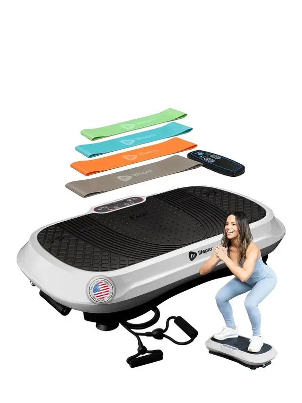 LIFEPRO Vibration Plate Exercise Machine - White