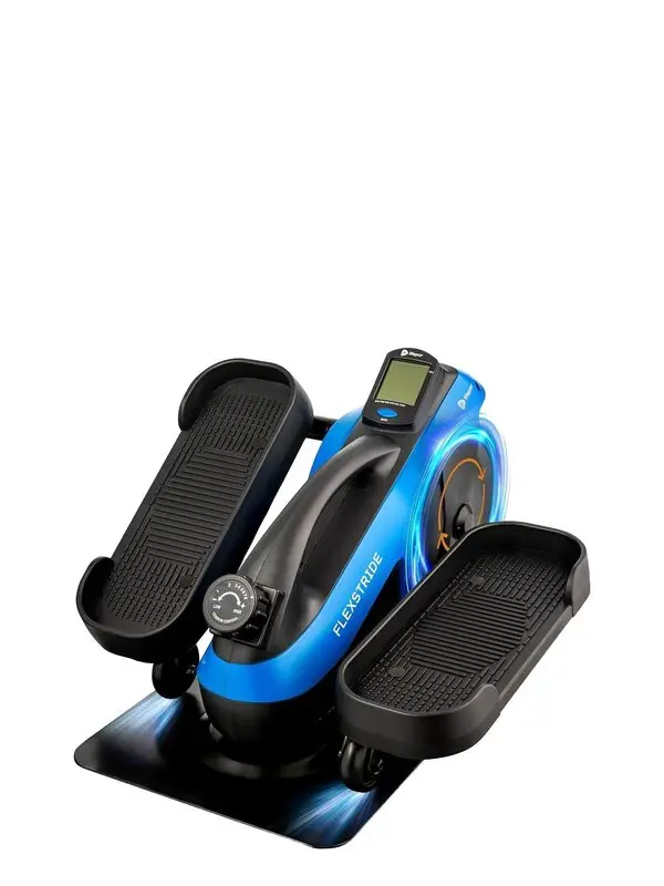LIFEPRO Flex Stride Under Desk Bike Pedal Mini Elliptical Exerciser - Blue
