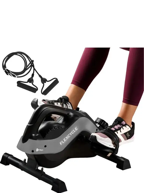 LIFEPRO Flex Stride Under Desk Bike Pedal Mini Elliptical Exerciser - Grey