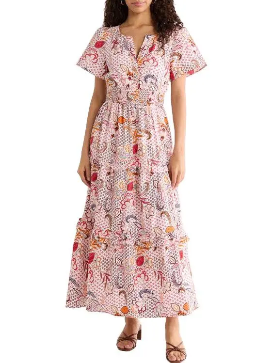 SUGARLIPS Haylie A-line Dress - Cream-mult