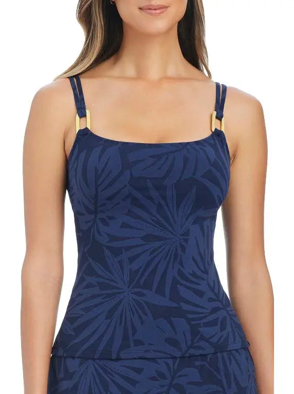 ROD BEATTIE Square Neck Tankini Top - Midnight