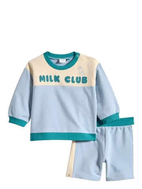 NEXT Sweatshirt And Shorts Set - Blue