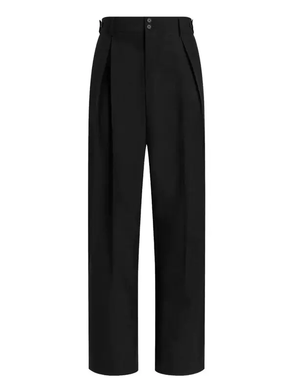 Dolce & Gabbana Pleat-detail Trousers - Black