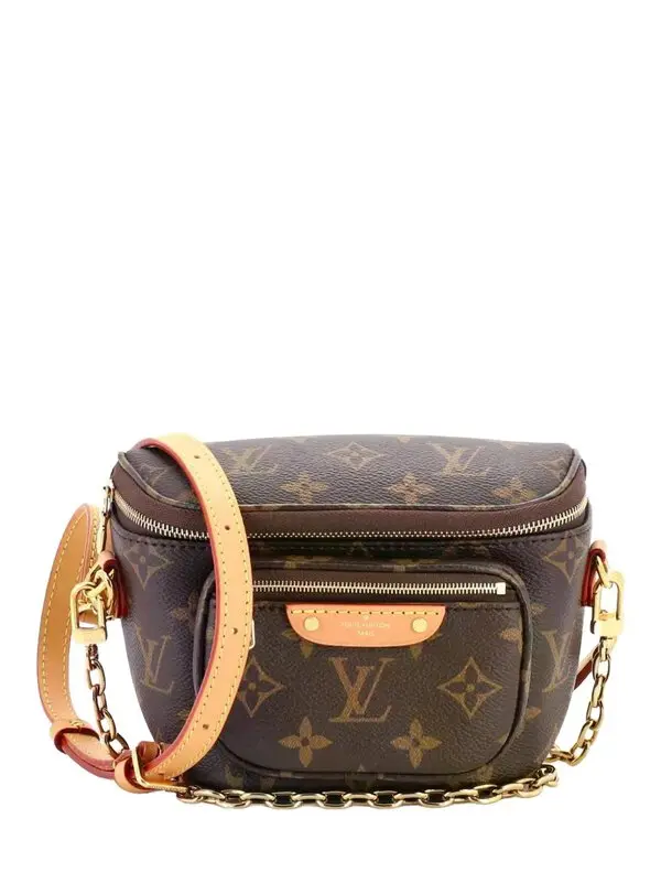 LOUIS VUITTON Bum Bag Monogram Canvas Mini - Brown