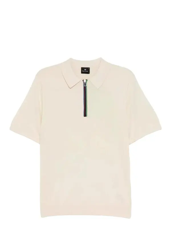 Paul Smith Knitted Polo Shirt - Neutrals
