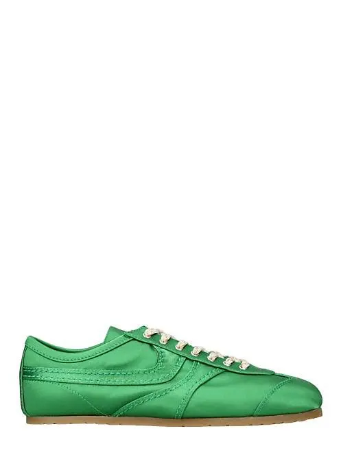 Dries Van Noten Dustin Satin Trainers - Green