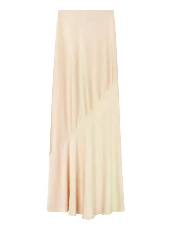 Ermanno Scervino Matte Satin Maxi Skirt - Neutrals