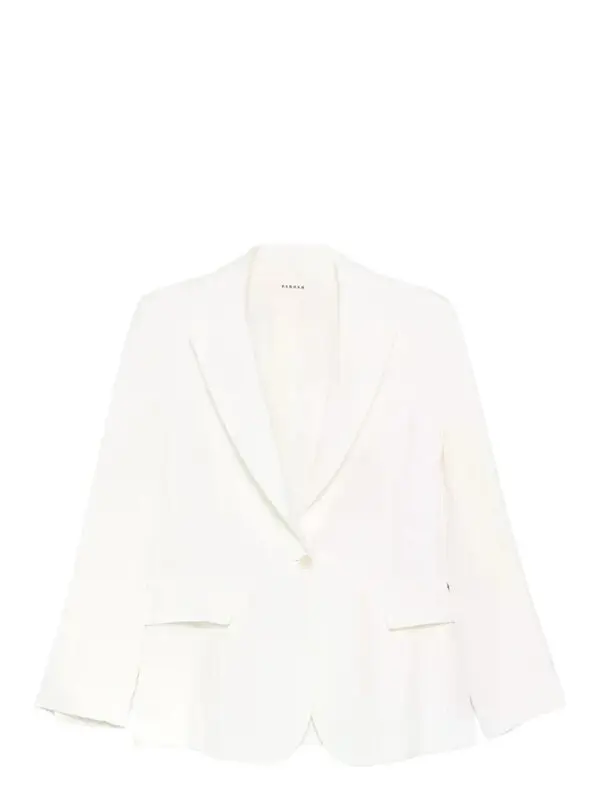 P.a.r.o.s.h Notched Lapel Blazer - White