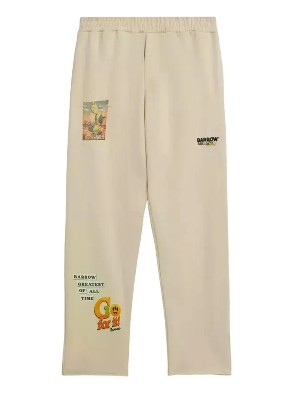 BARROW Graphic Track Pants - Neutrals