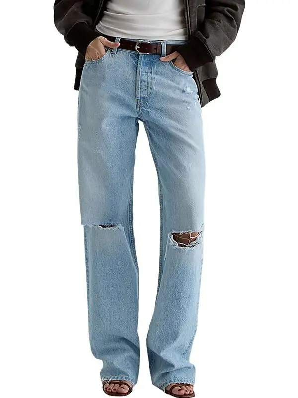 Ag Billie High-rise Straight Jeans - Soft Focus