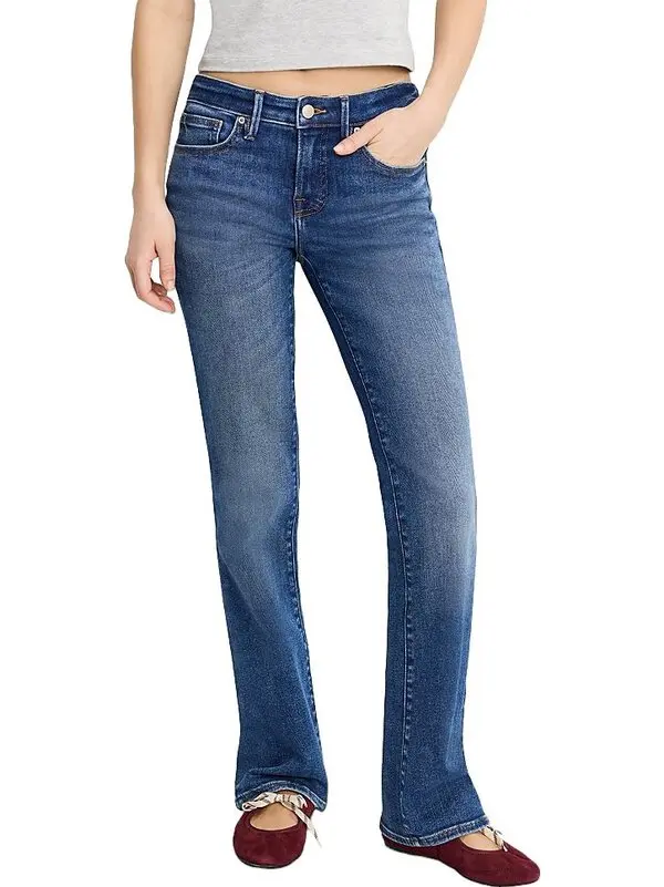 Good American Low Rise Bootcut Jeans - Indigo