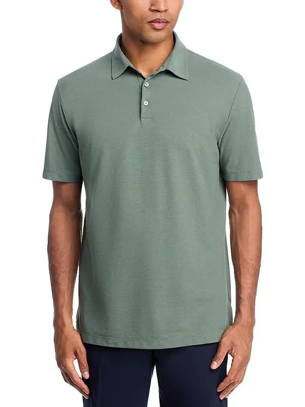 SLOWEAR Ice Cotton Short Sleeve Polo Shirt - Sage