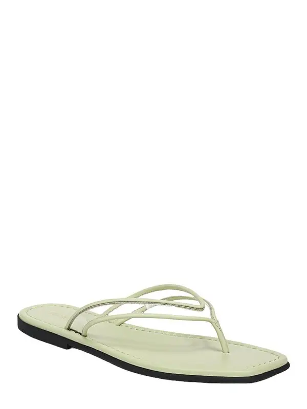 Veronica Beard Clea Piping Sandals - Clear/light Pistachio