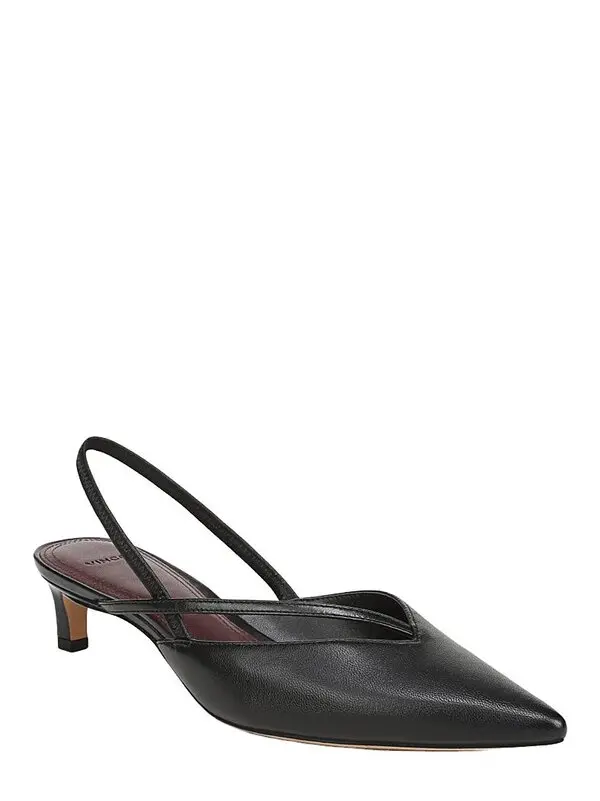 Vince Clara Pointed Slingback Pumps - Black