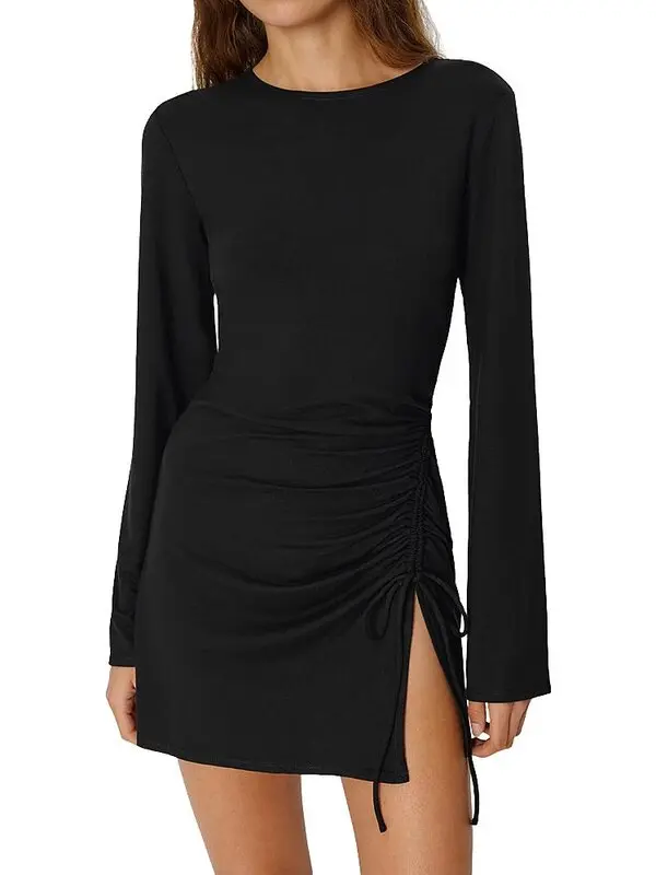 REFORMATION Isabella Knit Dress - Black