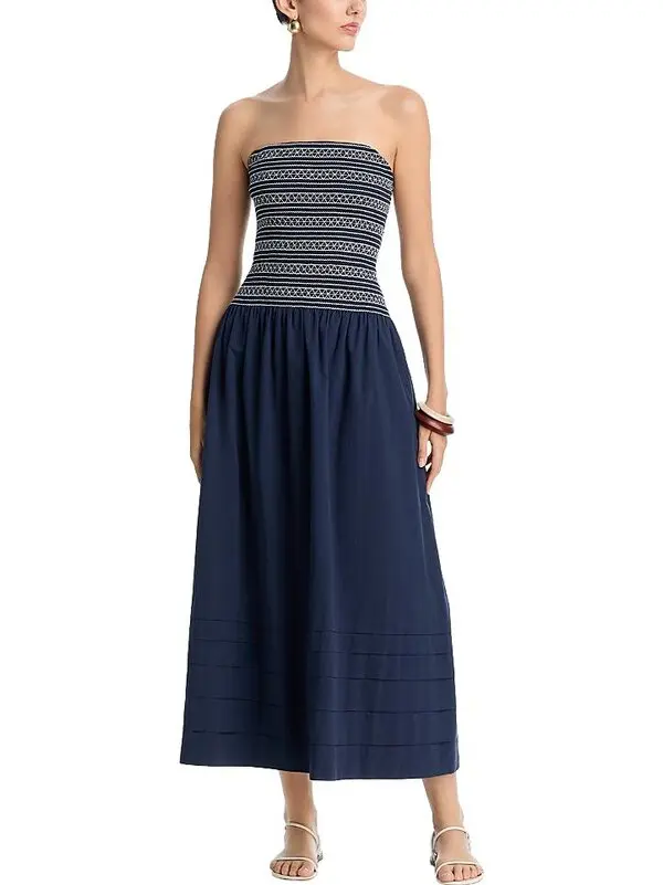 Ramy Brook Jace Strapless Dress - Navy