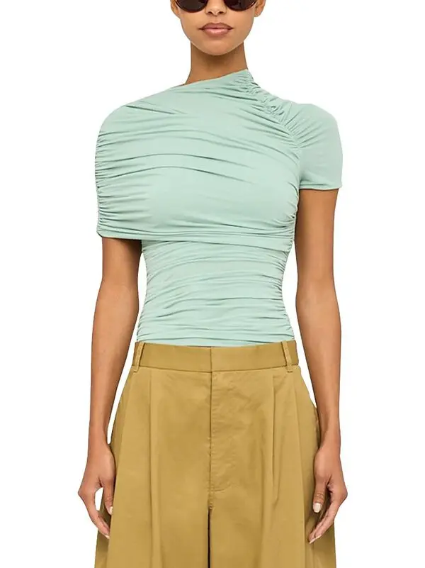 Ronny Kobo Vega Ruched Top - Green