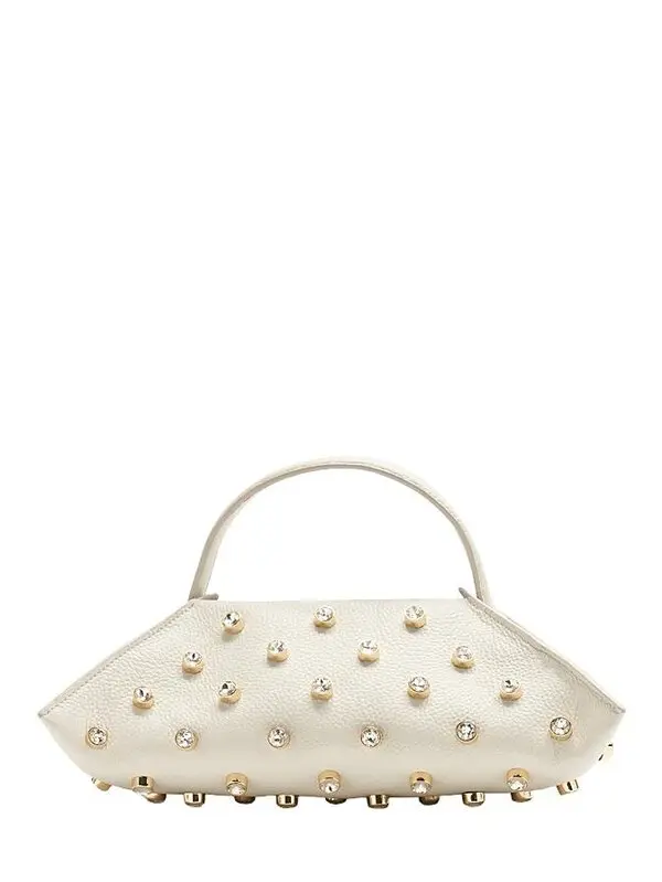 Altuzarra Origami Mini Crystal-studded Handbag - Ivory/crystal