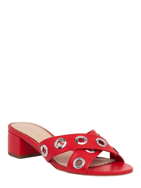 Cinq À Sept Maya Crisscross Grommet Trim Sandals - Bisou