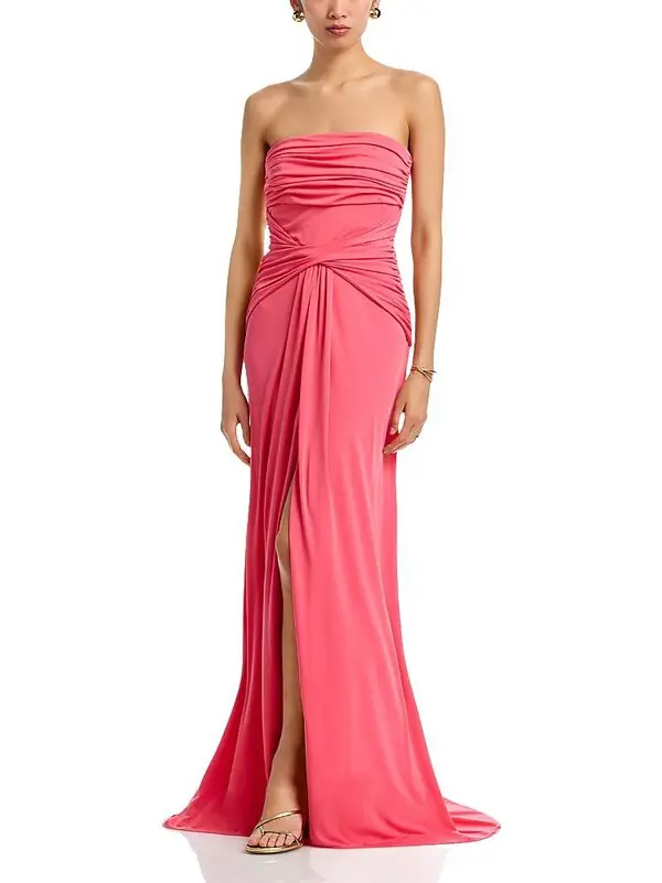 Cinq À Sept Olena Strapless Gown - Sunset Blush