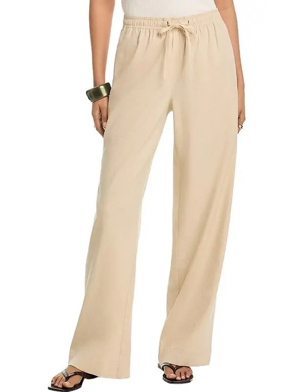 Vince Mid-rise Wide Leg Pants - Dune