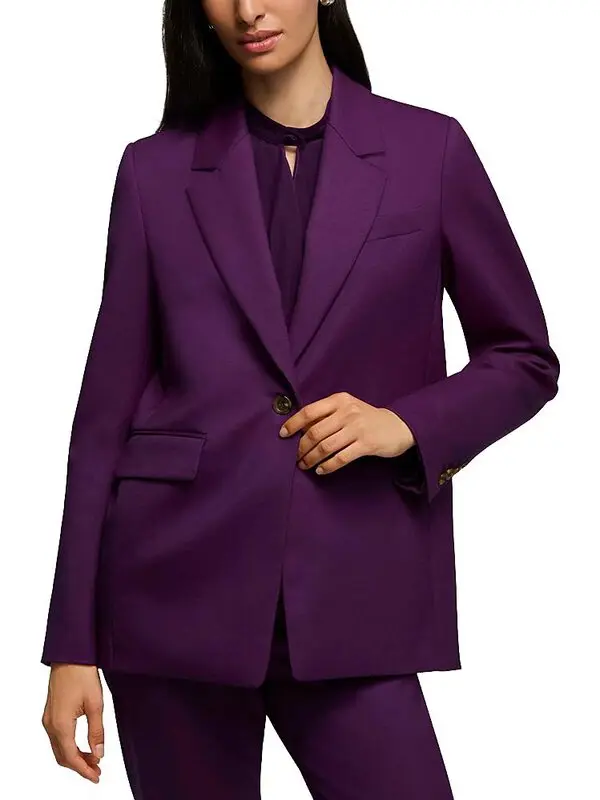 ARGENT Notch Lapel Blazer - Grape