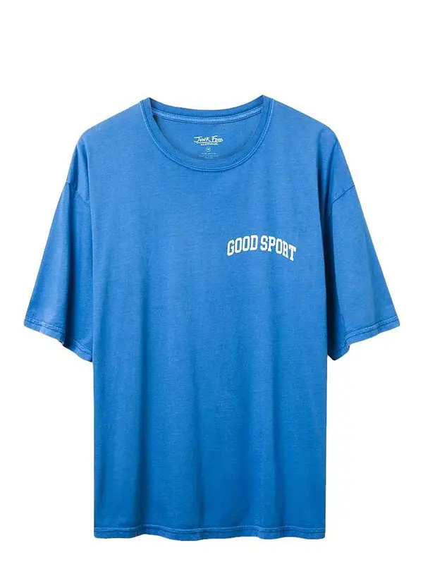 Junk Food Clothing Good Sport '98 Oversized T-shirt - Azule