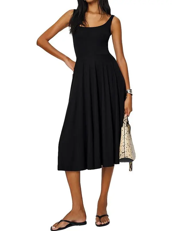 REFORMATION Rou Knit Dress - Black