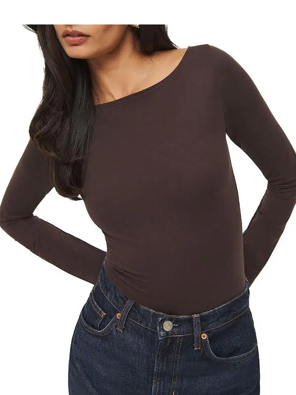 REFORMATION Wiley Knit Top - Mole