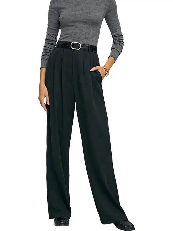REFORMATION Mason Pants - Black