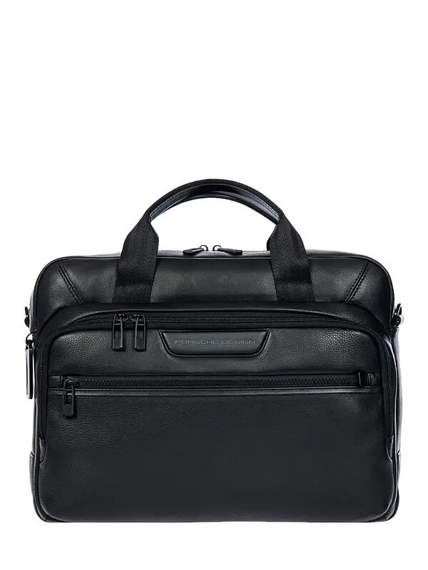Porsche Design Roadster Leather Evo Briefcase - Black