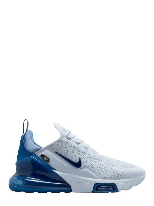 Nike Air Max 270 Premium Sneakers - Football Grey/work Blue/metallic Silver