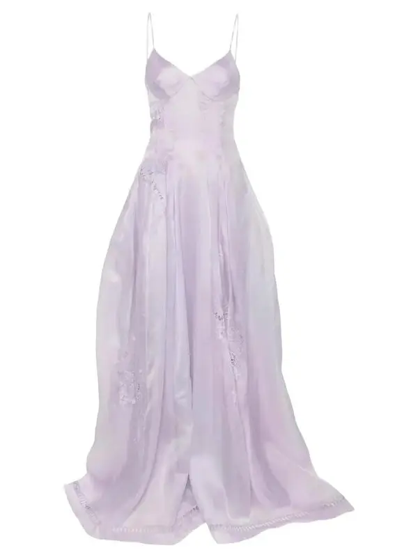 Ermanno Scervino Appliqué Maxi Dress - Purple