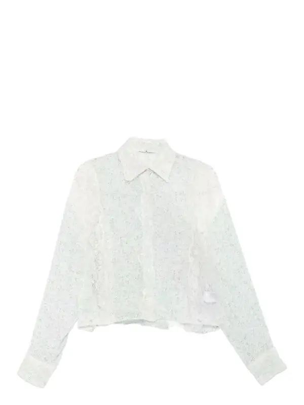 Ermanno Scervino Floral Lace Shirt - Green