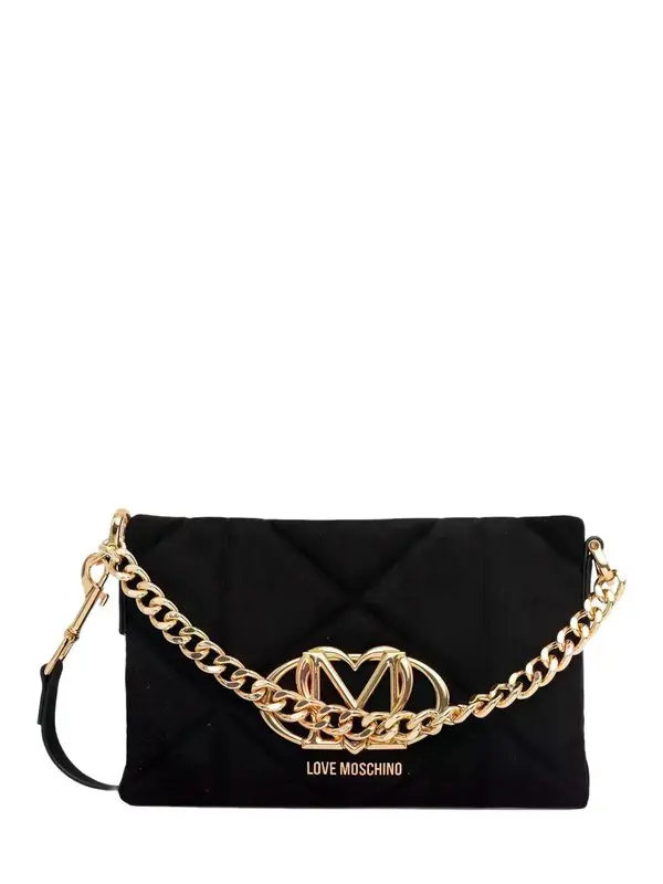 Moschino Quilted Cross Body Bag - Black