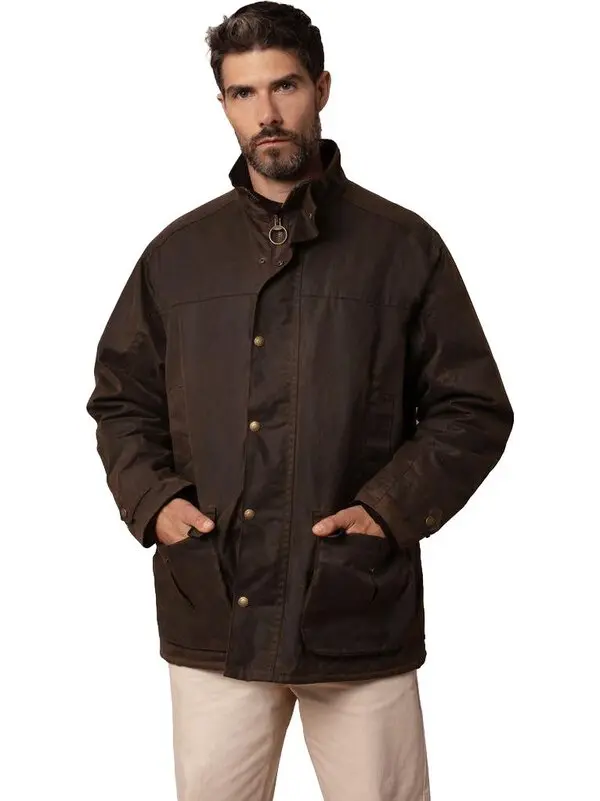 CELTIC & CO. British Waxed Cotton Jacket - Peat