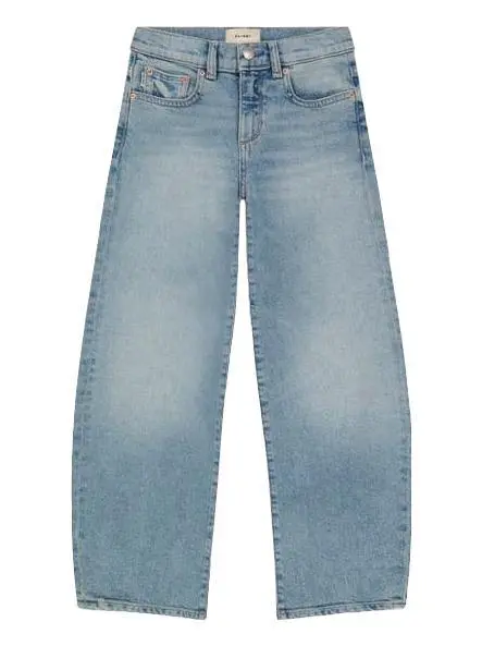 DL1961 Lilia Relaxed Barrel Leg Jeans - Lt Island Park