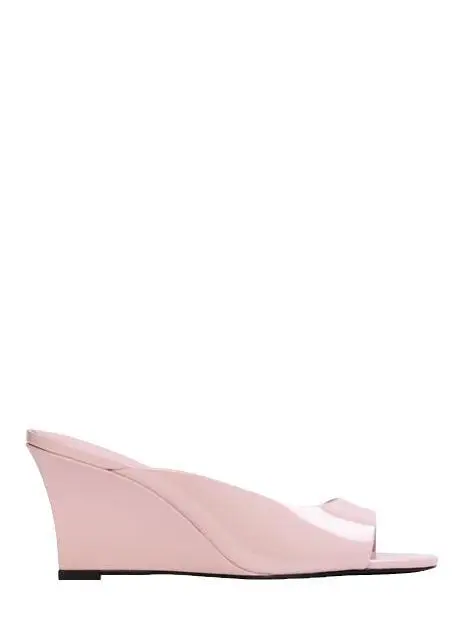 BLACK SUEDE STUDIO Arisha 70 Mule - Powder Pink Patent Leather