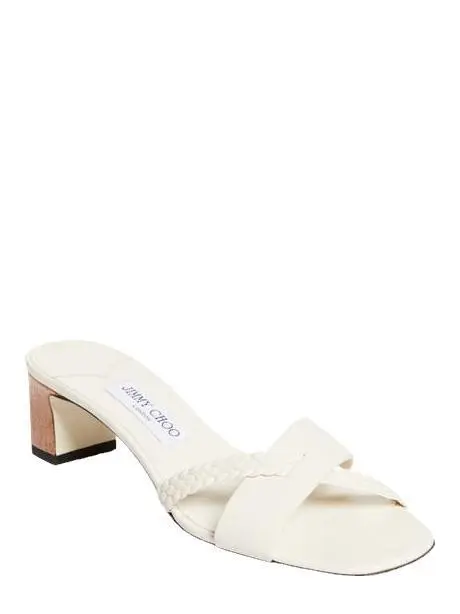 JIMMY CHOO Rori Slide Sandal - Latte/toasty