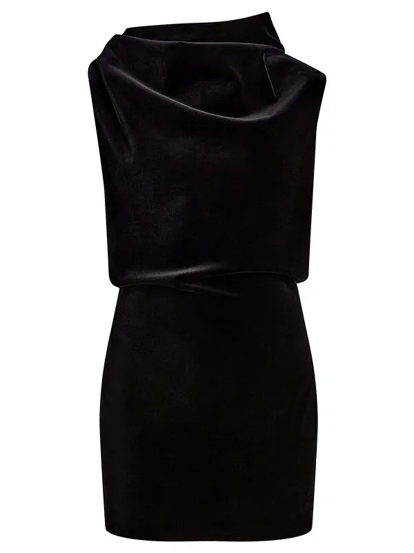 Khaite Astor Mini Dress - Black
