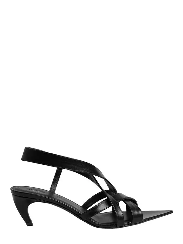 Khaite Sadie 55 Multi-strap Sandals - Black