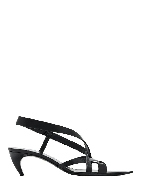 Khaite Sadie 55 Multi-strap Sandals - Black