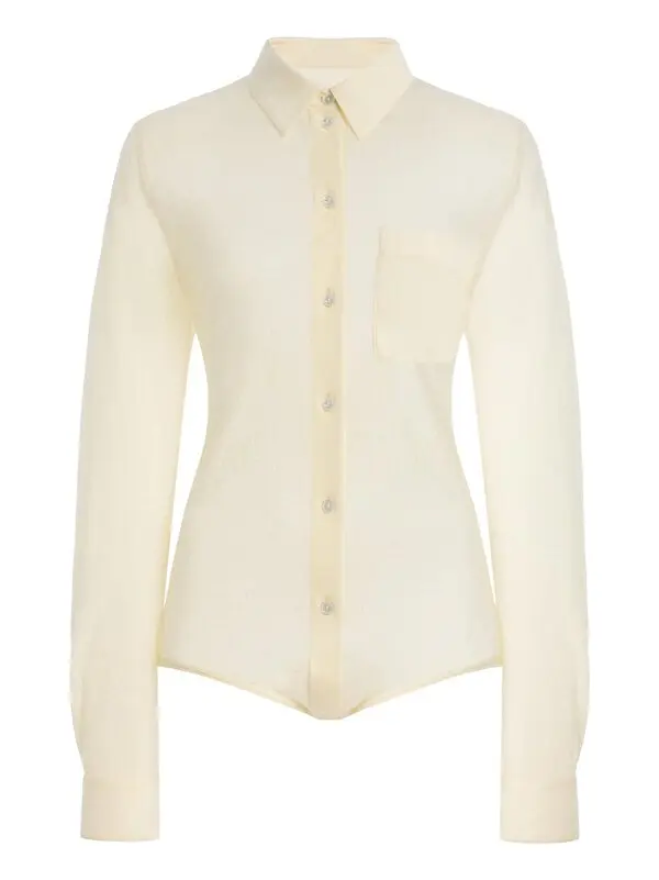 Calvin Klein Zinnia Wool Shirt - Ivory