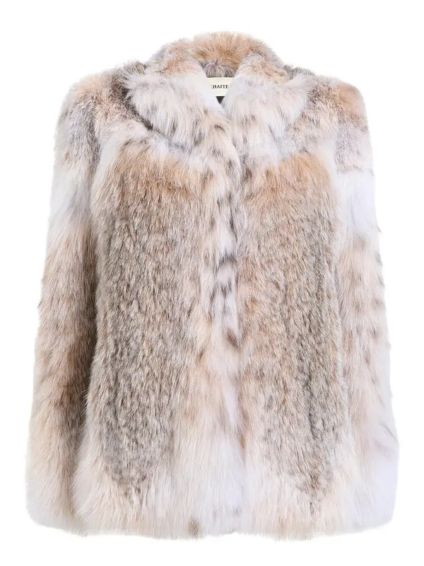 Khaite Saraphina Lynx-fur Jacket - Neutral