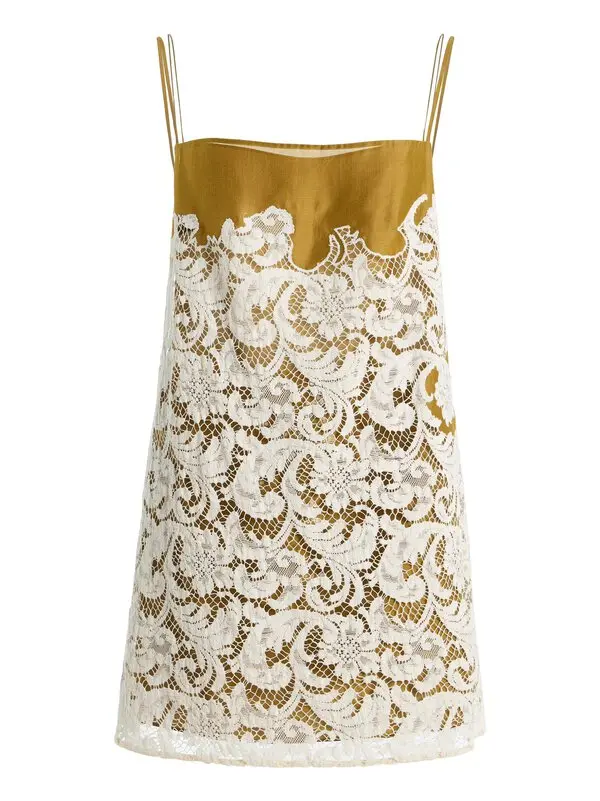 Khaite Neema Lace Top - Bronze