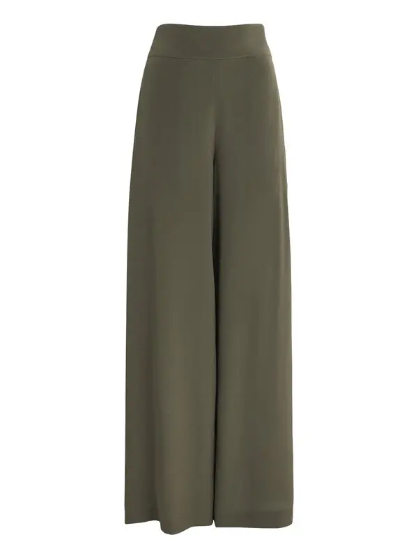 JOSEPH Crepe De Soie Silk Rihani Trousers - Green