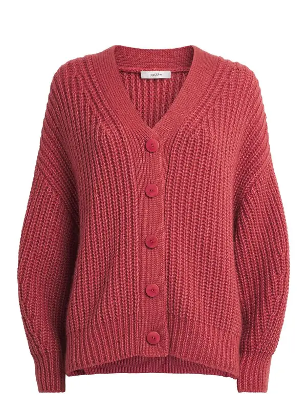 JOSEPH Wool-cashmere-silk Cirrus Cardigan - Pink