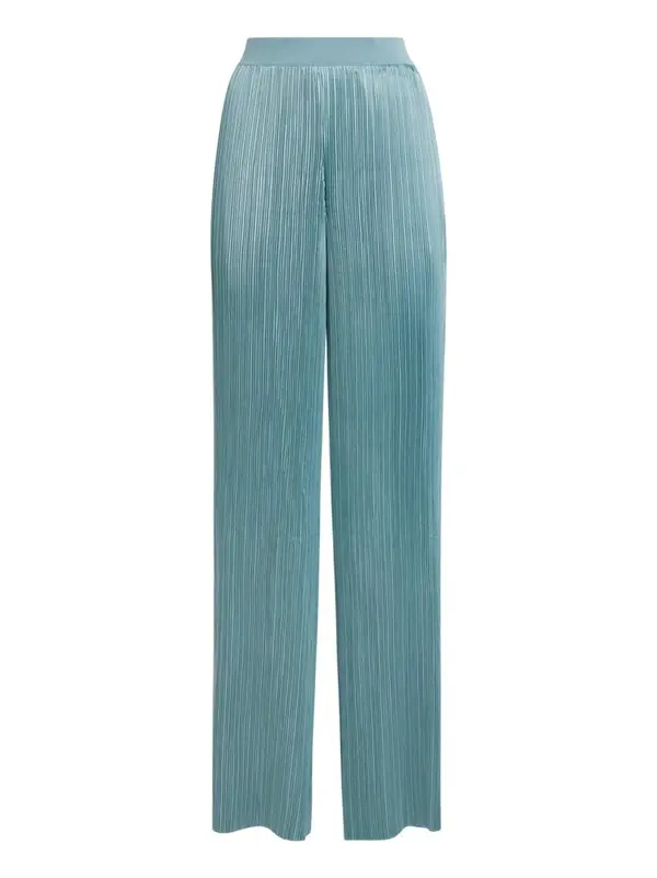 JOSEPH Satin Wide-leg Trousers - Blue