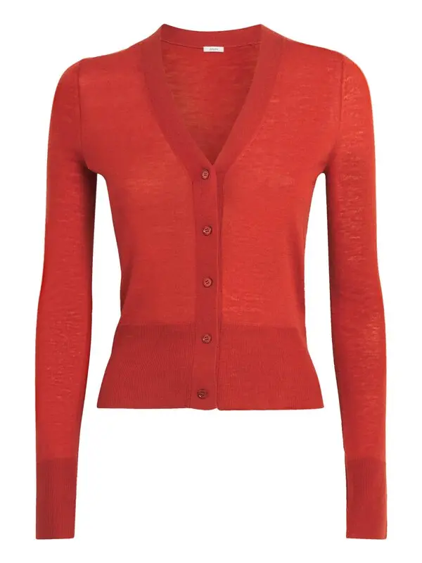 JOSEPH Cashair Cashmere Cardigan - Red